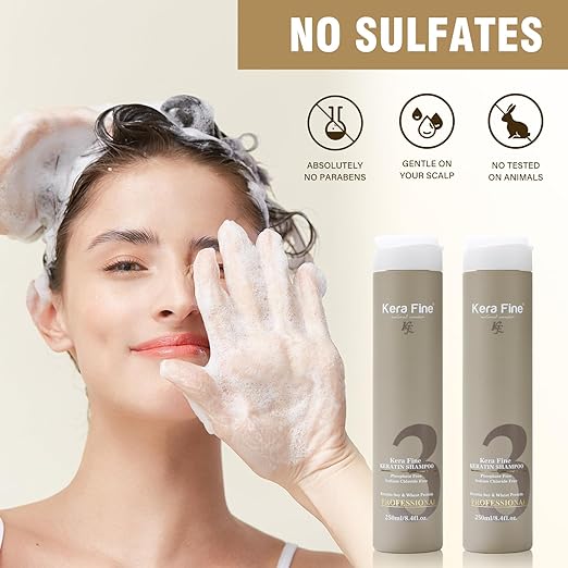 KERA FINE KERATIN SHAMPOO | 250ML | SULFATE FREE | PARABEN FREE | PHOS ...