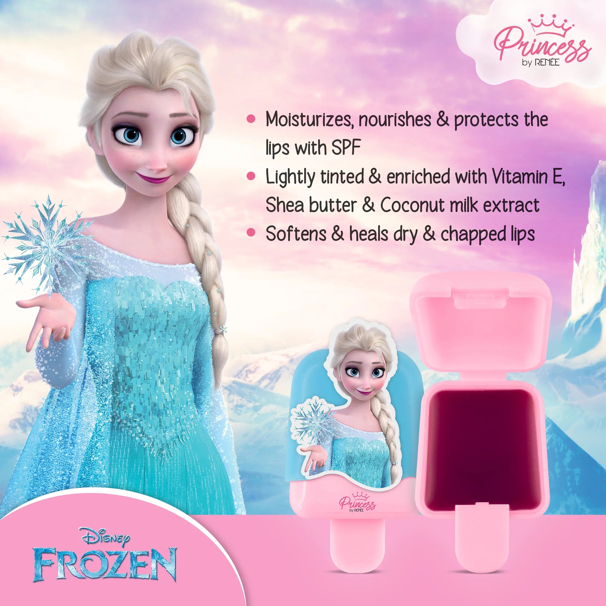 Renee Disney Frozen Princess By RENEE Popsicle Lip Balm, Elsa Popsicle ...