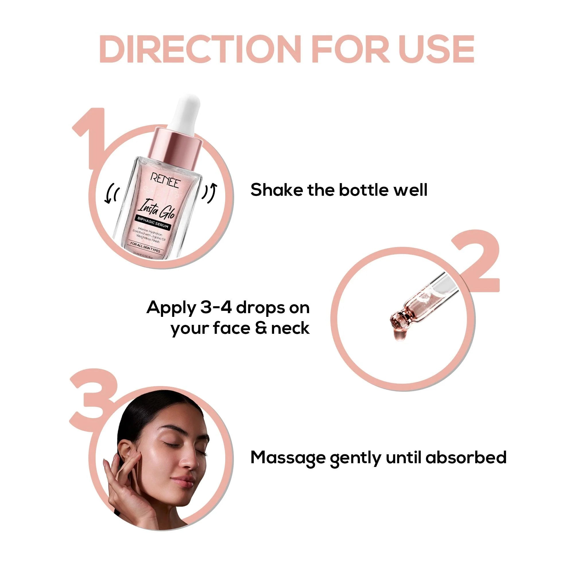 RENEE Insta Glo Biphasic Serum 15ml – Mani Ram Balwant Rai